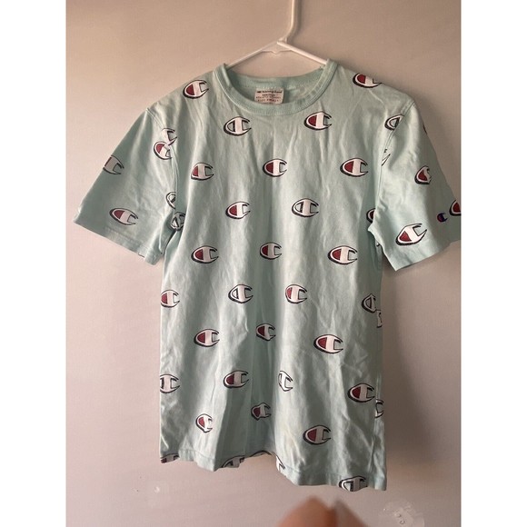 Champion | Shirts | Vintagechampion Logo All Over Print Mens Sz Small ...